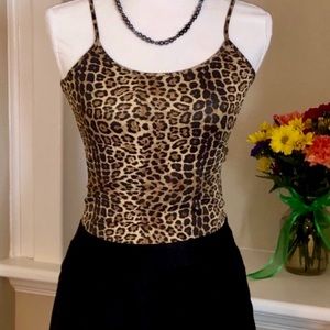 Zara Collections | Tops | Zara Leopard Print Fitted Top M Nwt | Poshmark